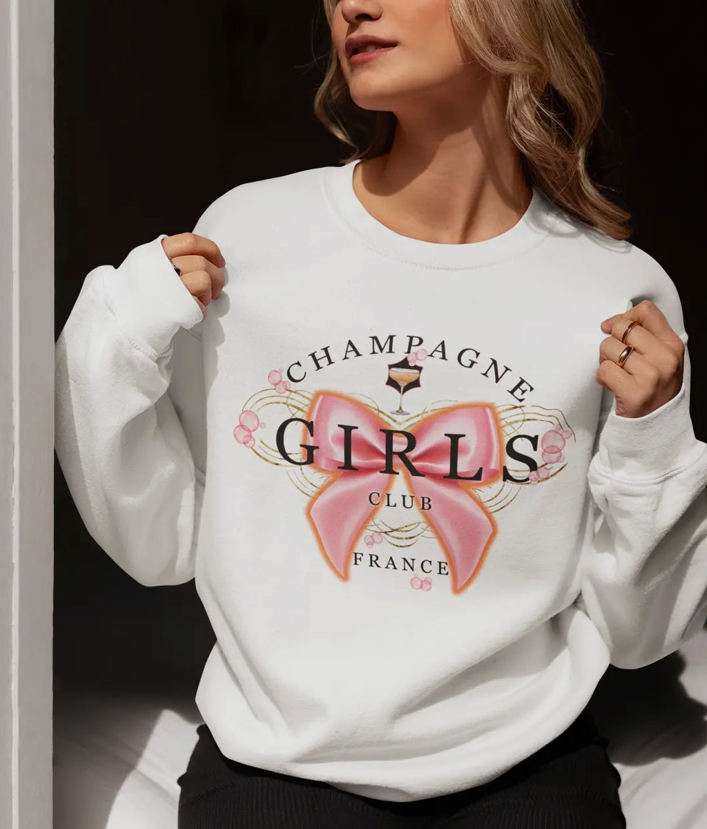 Champagne Club Long Sleeve Tee – Diva Boutique & Gifts